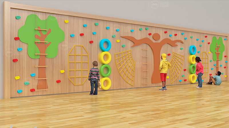This is a compact version fun wall for the energetic, active children ...