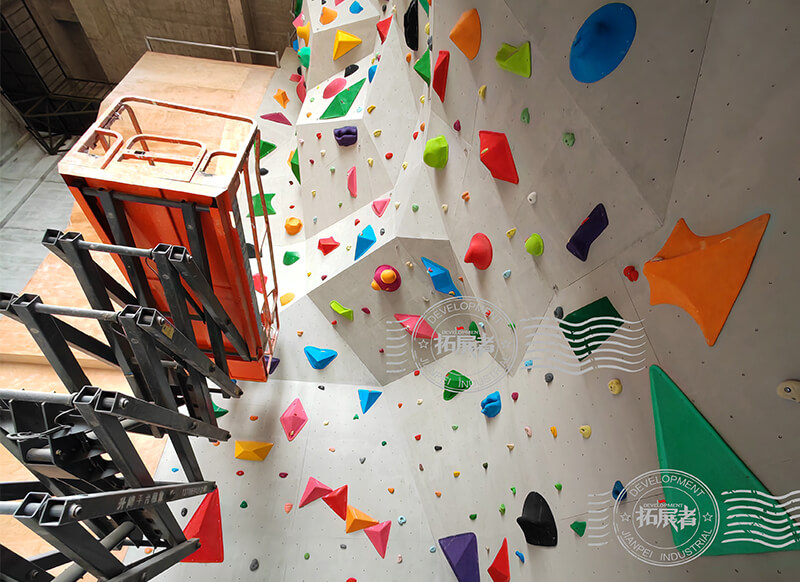 Climbing walls vary in size, height, and stand ways. This is not a step ...